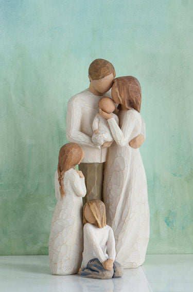 Parents with 3 children - Willow Tree Figurines – Buy Now – The Shabby Shed